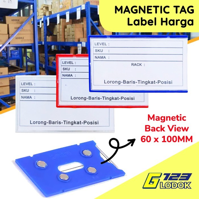 Jual Label Harga Magnet Type Tipe Magnetic Tempat Price Tag Kode SKU ...