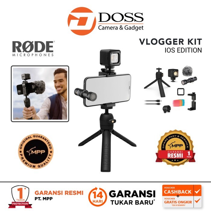 Jual Rode Vlogger Kit iOS Edition Filmmaking Kit for iOS Devices ...