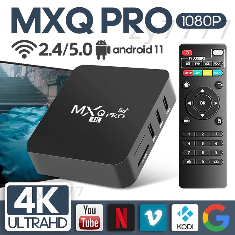 Jual MXQ Pro Android TV Box 4K HD 16gb+256gb Android11 Stb Full Root Unlock Smart Set Top Box Tv ...