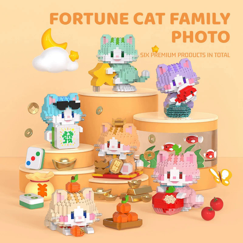 Jual Mainan Puzzle Hadiah Ulang Tahun Kucing Keberuntungan yang Lucu ...