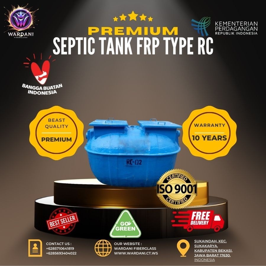 Jual septic tank bioseptic tank biotech bioindotech 2500 liter Fiber ...