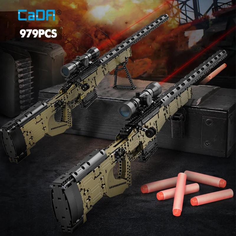 Jual Cada 979Pcs City Technical Police Military Weapon Sniper Rifle ...