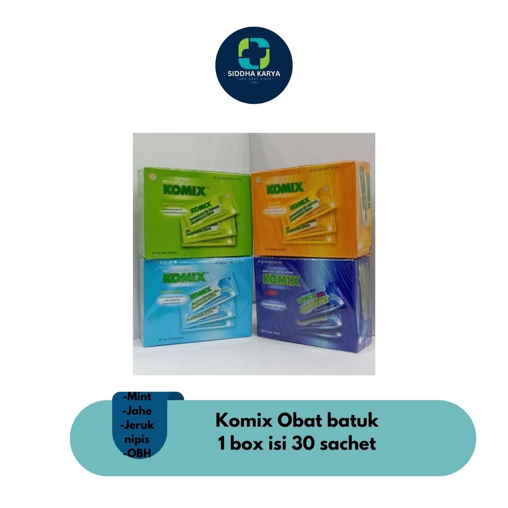 Jual Komix obat batuk 1 box isi 30 Sachet | Shopee Indonesia