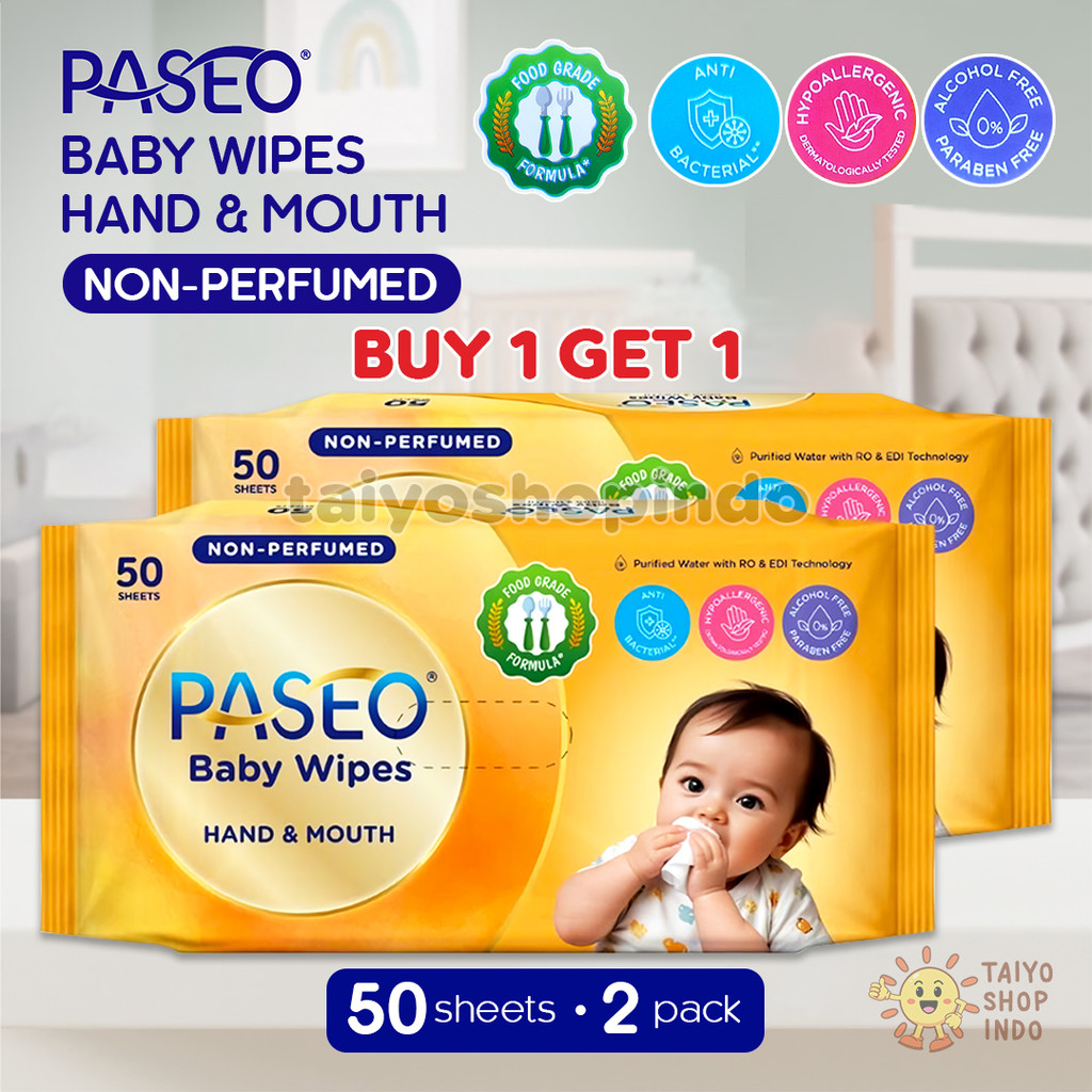 Jual TAIYO Paseo Tisu Tissue Basah Baby Wipes Hand Mouth Non-Perfumed ...