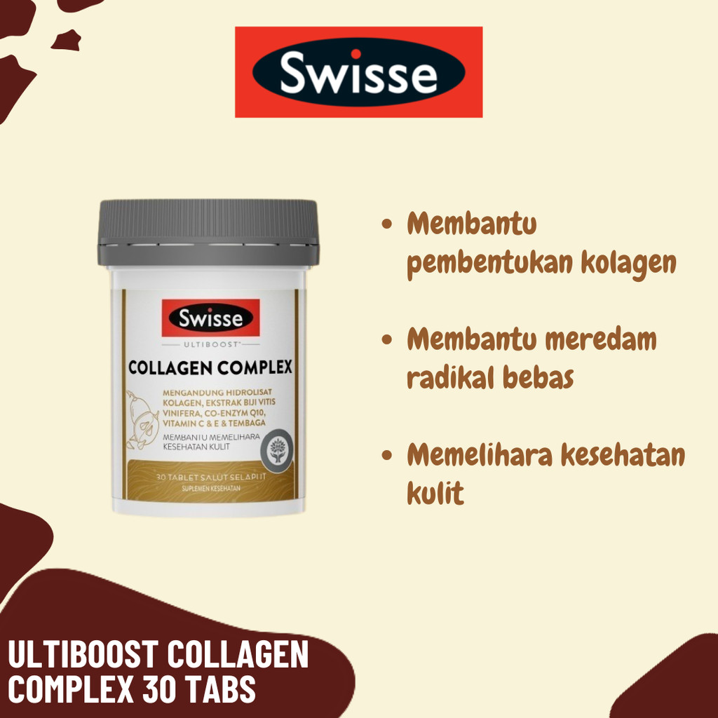 Jual Swisse Ultiboost Collagen Complex 30 Tabs - Suplemen Kolagen ...