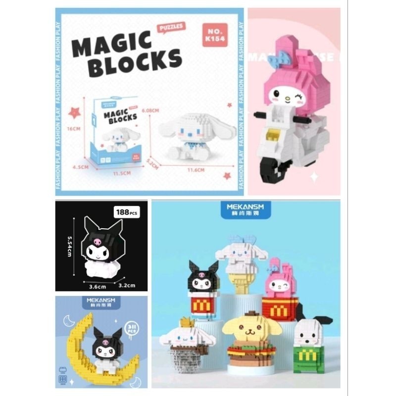 Jual 55JR BRICKS BRICK MAINAN EDUKASI NANO MICRO MAGIC MINI BLOCK BLOK ...