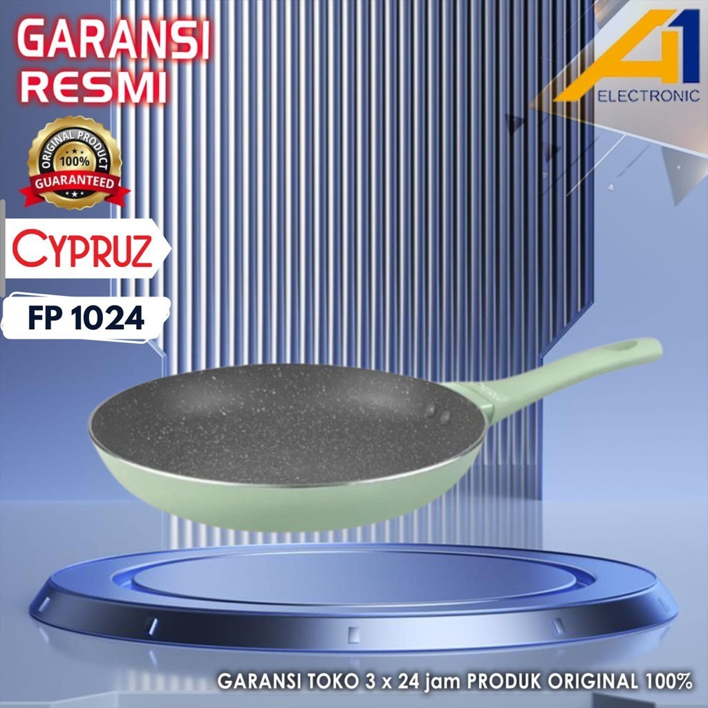 Jual Cypruz Frypan 24Cm - Wajan Anti Lengket, Gagang Tahan Panas, Green Featherlight Series - FP ...