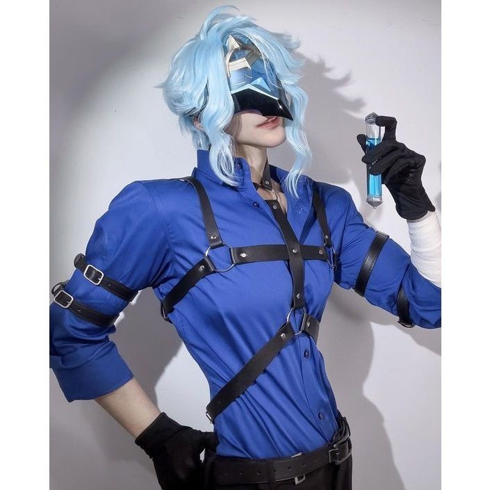 Jual [hf103] Belt Harness Fashion Cosplay Dottore Genshin Impact ...