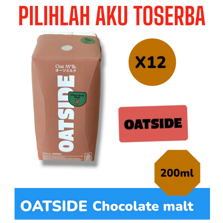 Jual OATSIDE CHOCO MALT SEDOTAN Susu Oat Milk 200 ml - ( HARGA 12 PCS ...