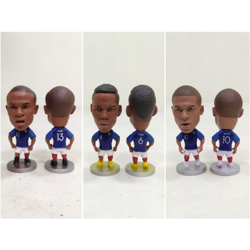Jual Figure Miniatur Pemain Bola Perancis / France Pogba Mbappe Kante ...