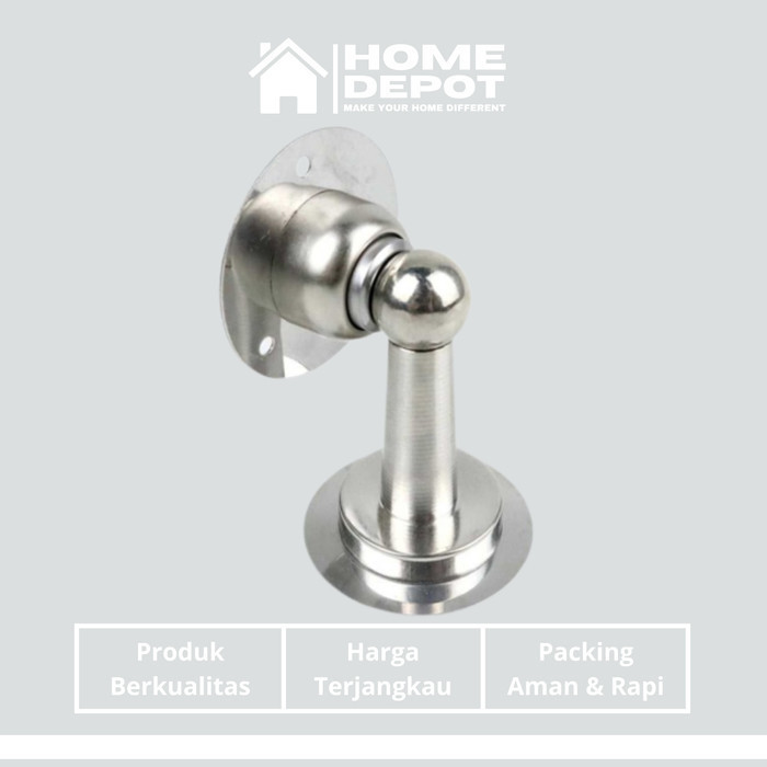 Jual Door Stopper Magnet Penahan Pintu Rumah Stainless Steel + Baut ...