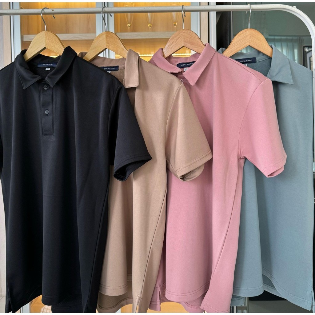 Jual Cupachino Casual Polo Shirt Pria Dengan Kancing | Shopee Indonesia
