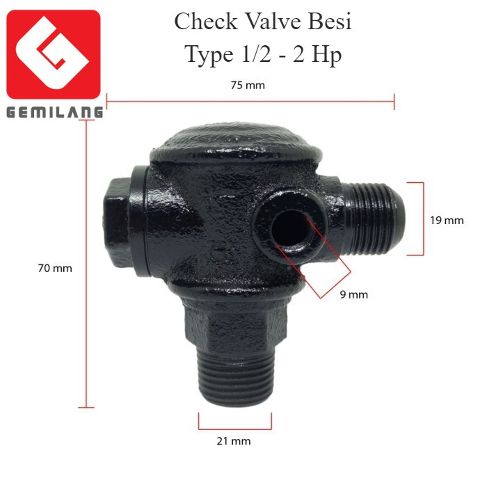 Jual Check Valve Atau Otomatis Atau One Way Kompresor Angin Untuk Type ...