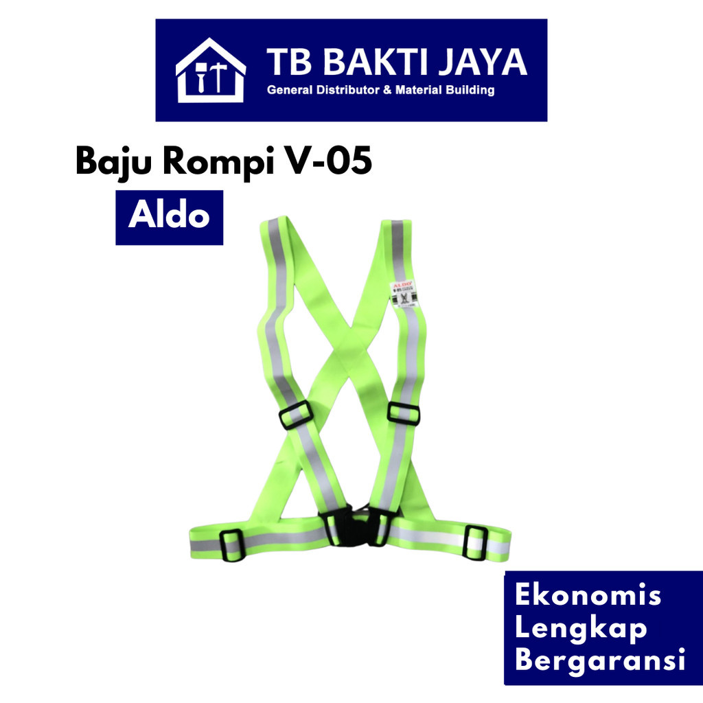 Jual Aldo Rompi Proyek V Safety Vest Baju Rompi Keselamatan | Shopee ...