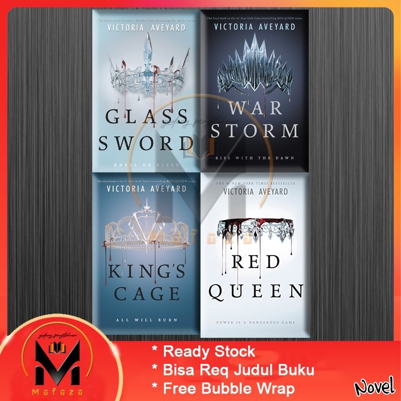 Jual Red Queen, Glass Sword, King's Cage, War Storm | Shopee Indonesia