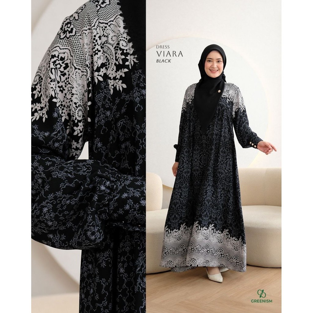 Jual VIARA DRESS - GREENISM | Shopee Indonesia