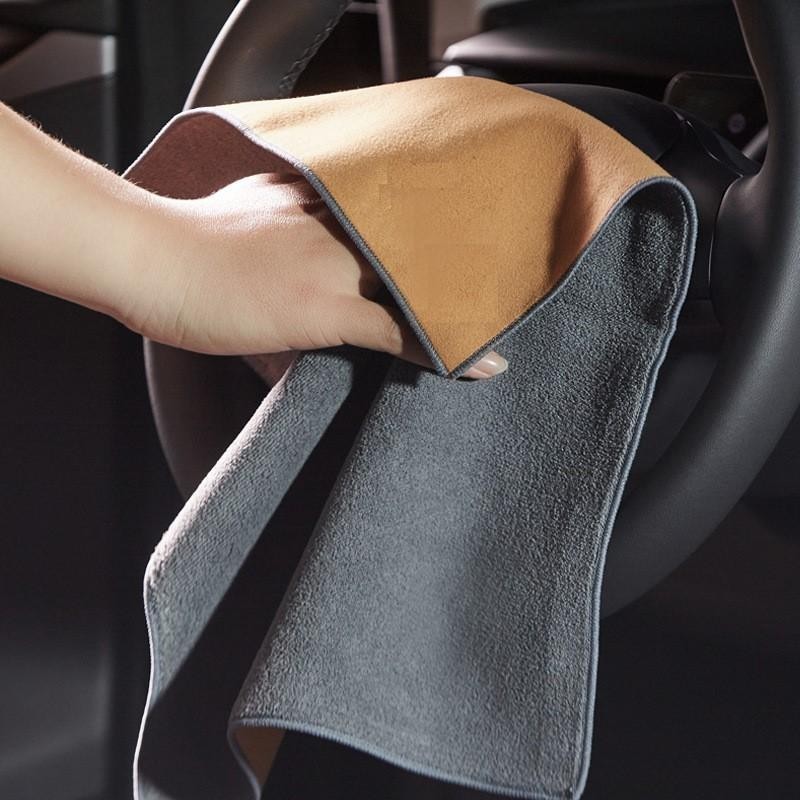 Jual Kain Lap Cuci Mobil Uk 45 x 45 cm - 2 Sisi Bahan Coral Velvet dan ...