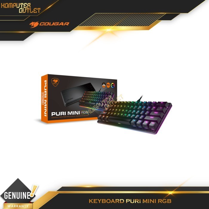 Jual Cougar Puri Mini RGB Compact 60% DSA Mechanical Gaming Keyboard ...