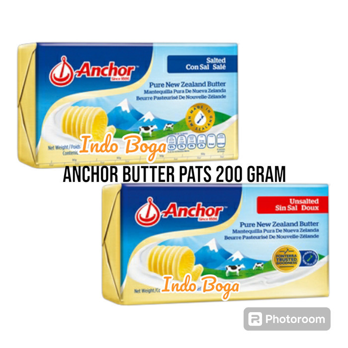 Jual Anchor pats butter unsalted / salted 200 gram | Shopee Indonesia Jual Anchor pats butter unsalted / salted 200 gram | Shopee Indonesia