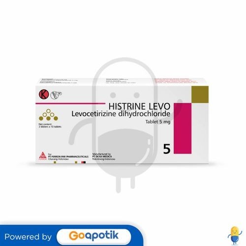 Jual Histrine Levo 5 Mg Box 30 Tablet | Shopee Indonesia