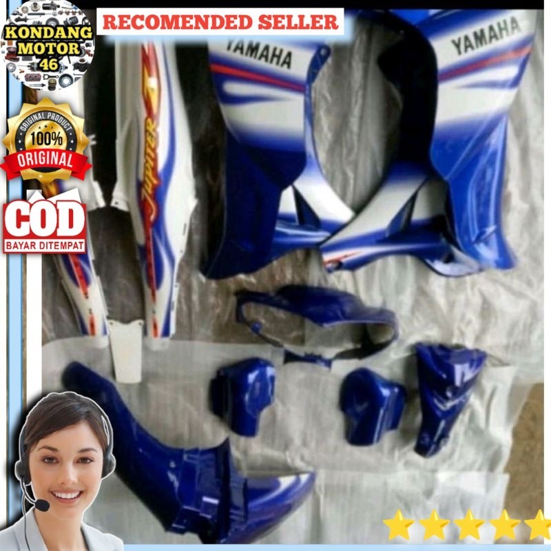 Jual Fullset body halus jupiter z lama warna biru putih plus sticker ...