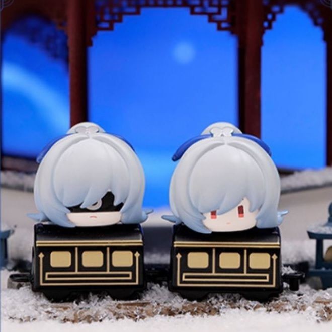 Jual Set of 2 Style Jing Liu Q Version Character Stacking Mini Figure ...