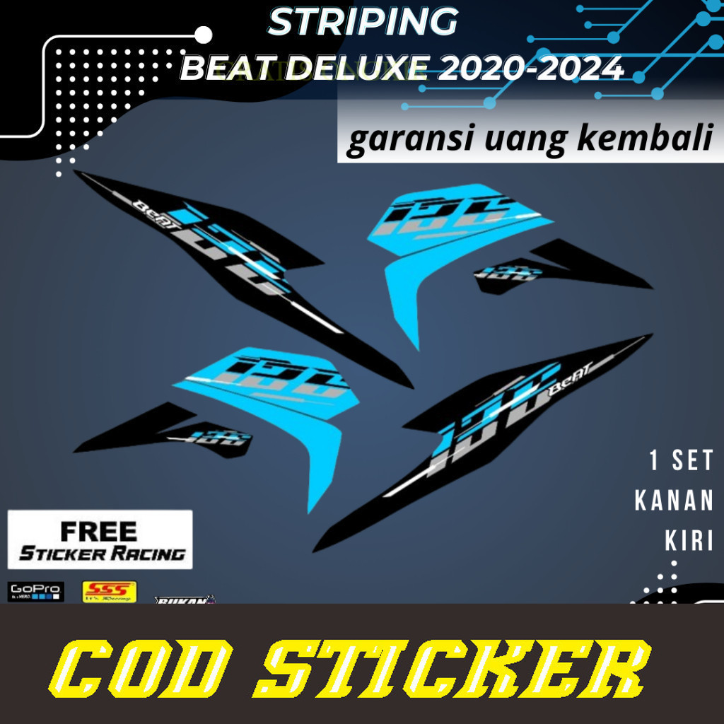 Jual Striping Stiker decal Beat Deluxe CBS street 2020 2021 2022 2023 ...