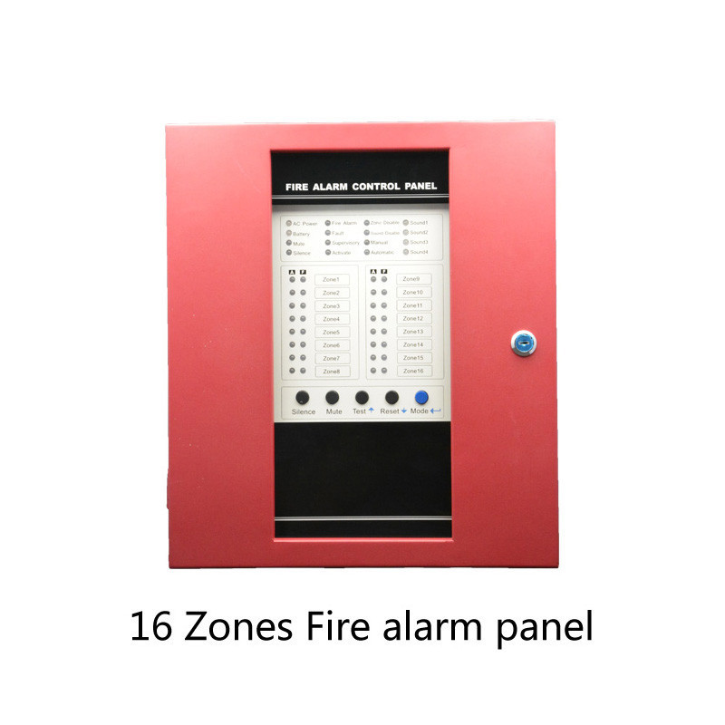 Jual 16 Wire Zones Conventional Fire Alarm Control Board Support Smoke ...
