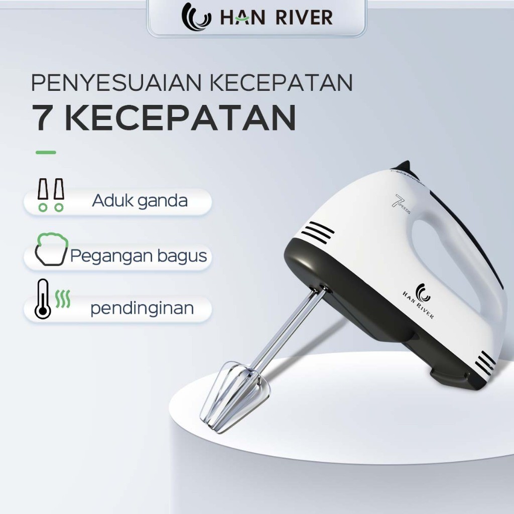 Jual HAN RIVER Mixer hand Mixer Tangan / Pengocok Telur Elektrik ...