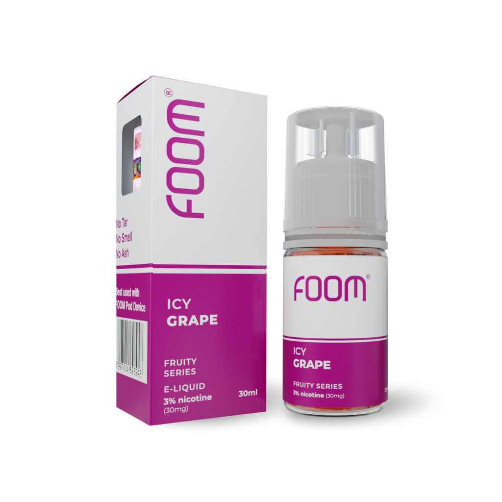 Jual Liquid FOOM Icy Fruity Series - Icy Grape 30 mL | Shopee Indonesia