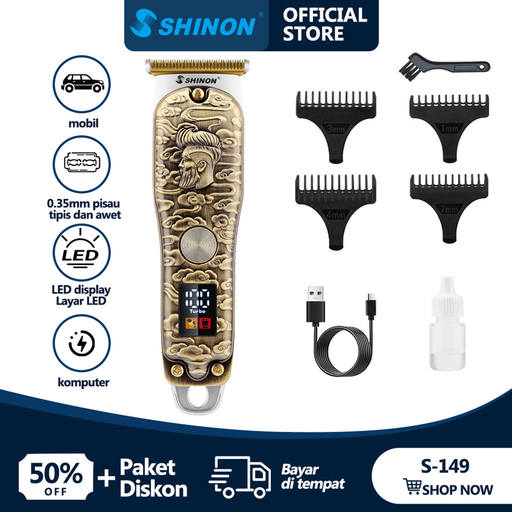 Jual SHINON S-149 Alat Potong Rambut/ Hair Clipper / Cliper Rambut ...