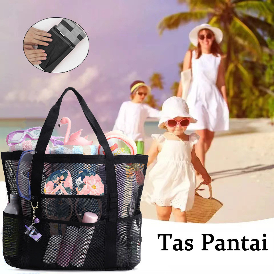 Jual Tas Jaring /Pantai Tas /Tas Renang/Tas Jaring Musim /Penyimpanan ...