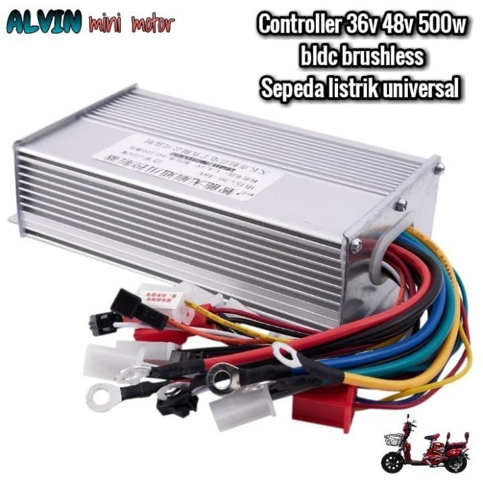 Jual controller 36v 48v 500w 30A sepeda listrik bldc brushless ...