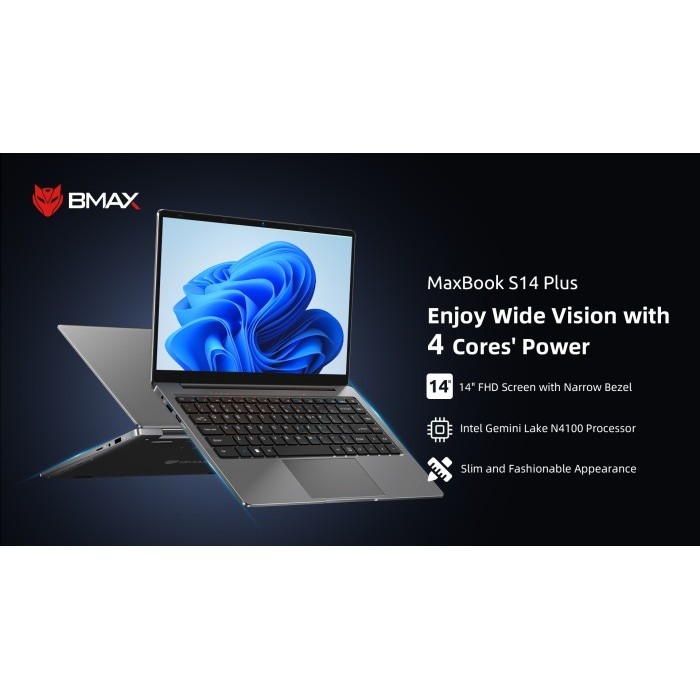 Jual BMAX S14 Plus Intel N4100 8GB RAM 256GB SSD CPU 1920*1080 14 Inch ...
