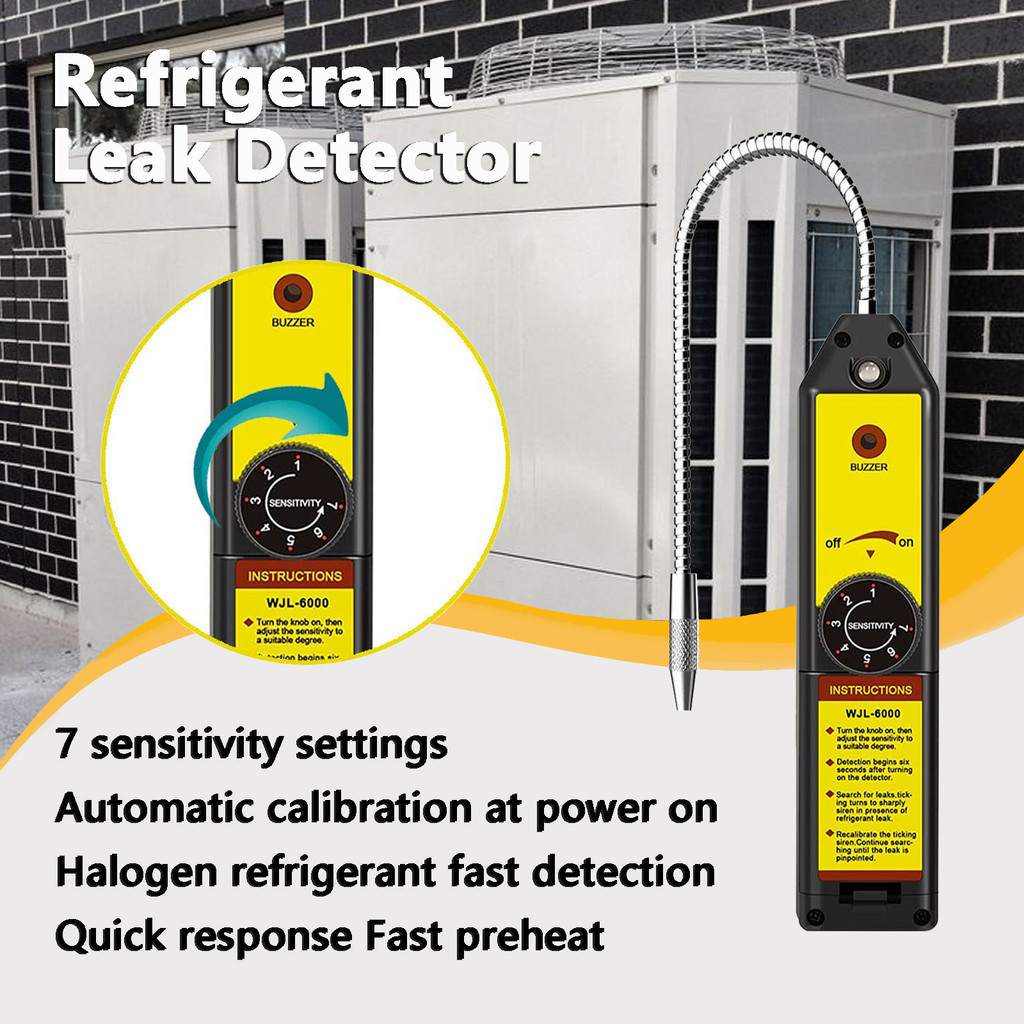 Jual WJL-6000 Freon Leak Detector Halogen Leak Detector Refrigerant Gas HVAC Air Conditioner R22 ...