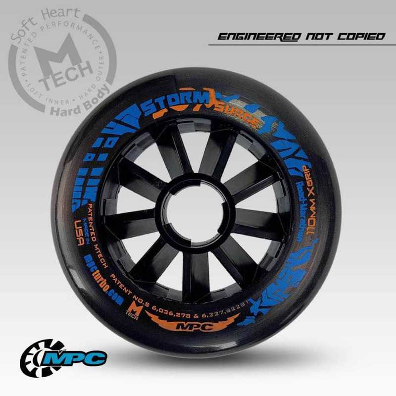 Jual MPC Wheel Storm Surge Xgrip Wheels Inline Speed Skate Tires 85A ...