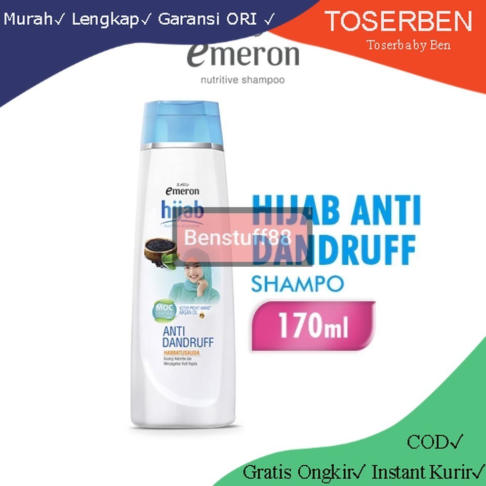 Jual Emeron Shampoo Hijab Anti Dandruff Botol 170 ml | Shopee Indonesia