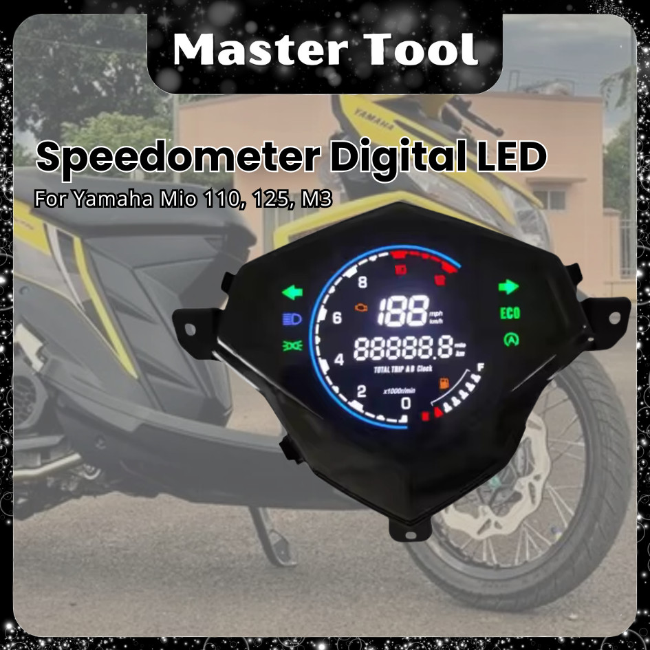 Jual Master Tool (Garansi 1 Tahun) Speedometer Digital LED For Yamaha ...