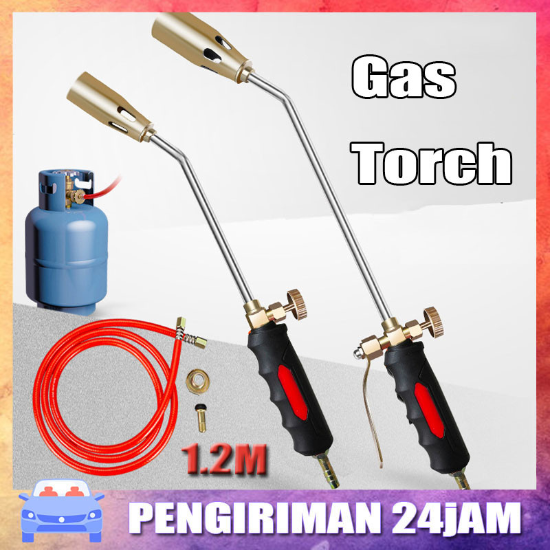 Jual Gas Torch Dengan 1.2m Selang Alat Bakar Heating Torch 51cm Gas LPG ...