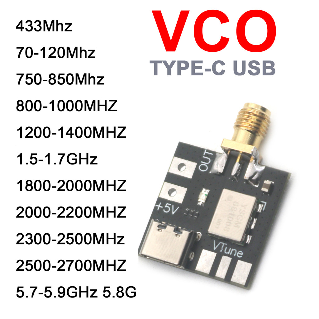 Jual 70Mhz-5.8Ghz RF VCO Development Board Voltage Controlled ...