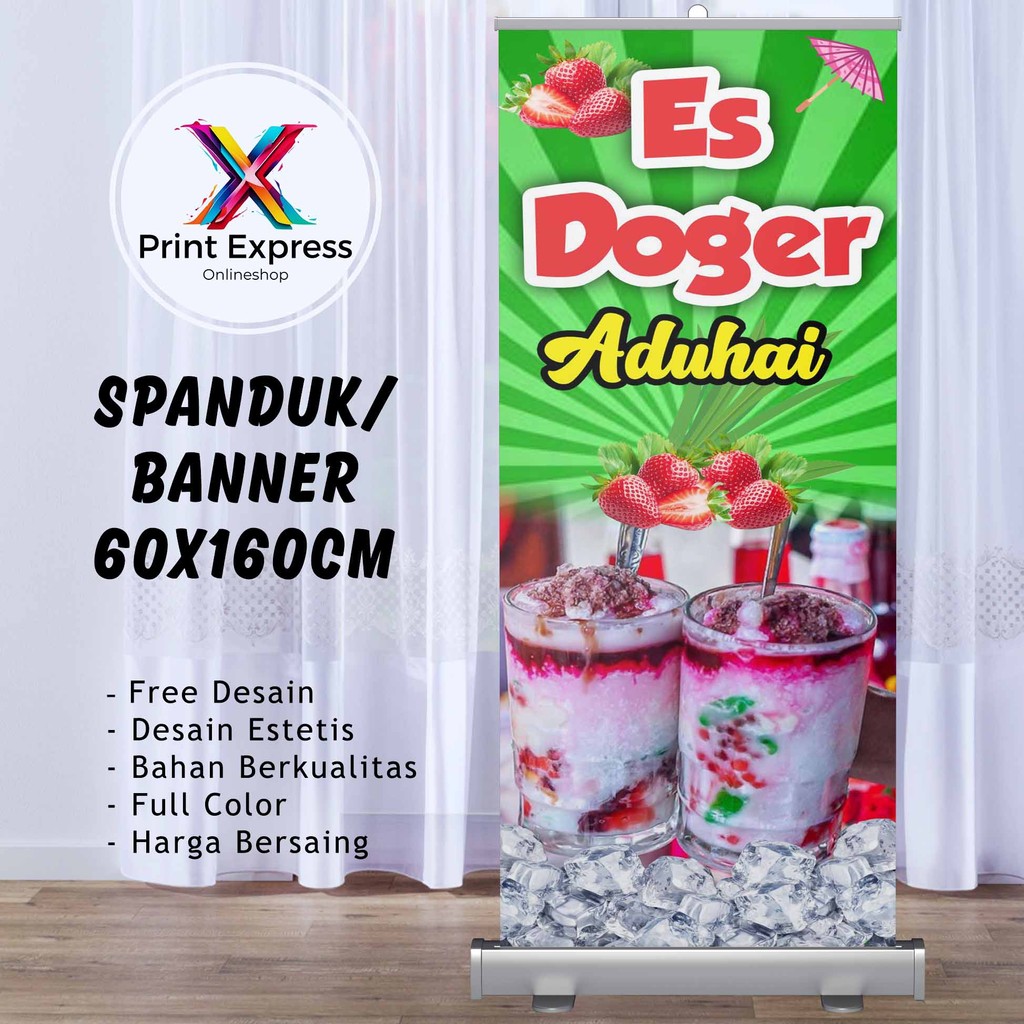 Jual Cetak Spanduk Es Doger Aduhai Kental Dan Manis 60x160 Cm Bisa ...