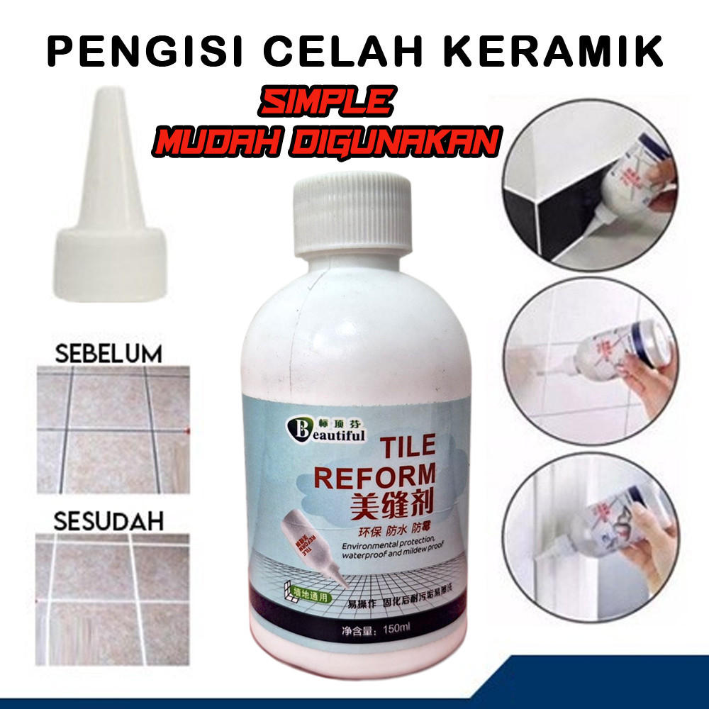 Jual PTZ3 - Cream Perbaikan Celah Keramik Retakan Lantai Ubin Dinding ...
