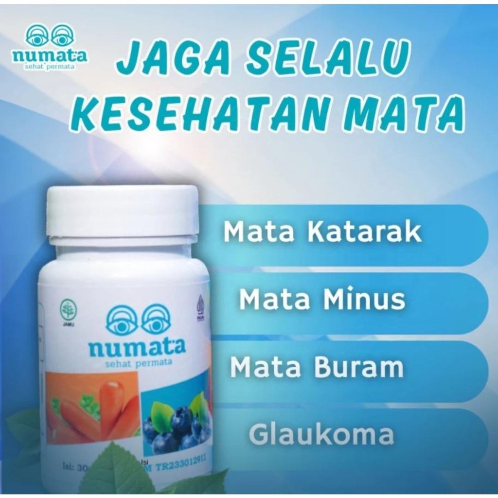 Jual Kapsul Numata Herbal untuk Kesehatan Mata Minus Glaukoma dan Katarak - ISI 30 KAPSUL ...