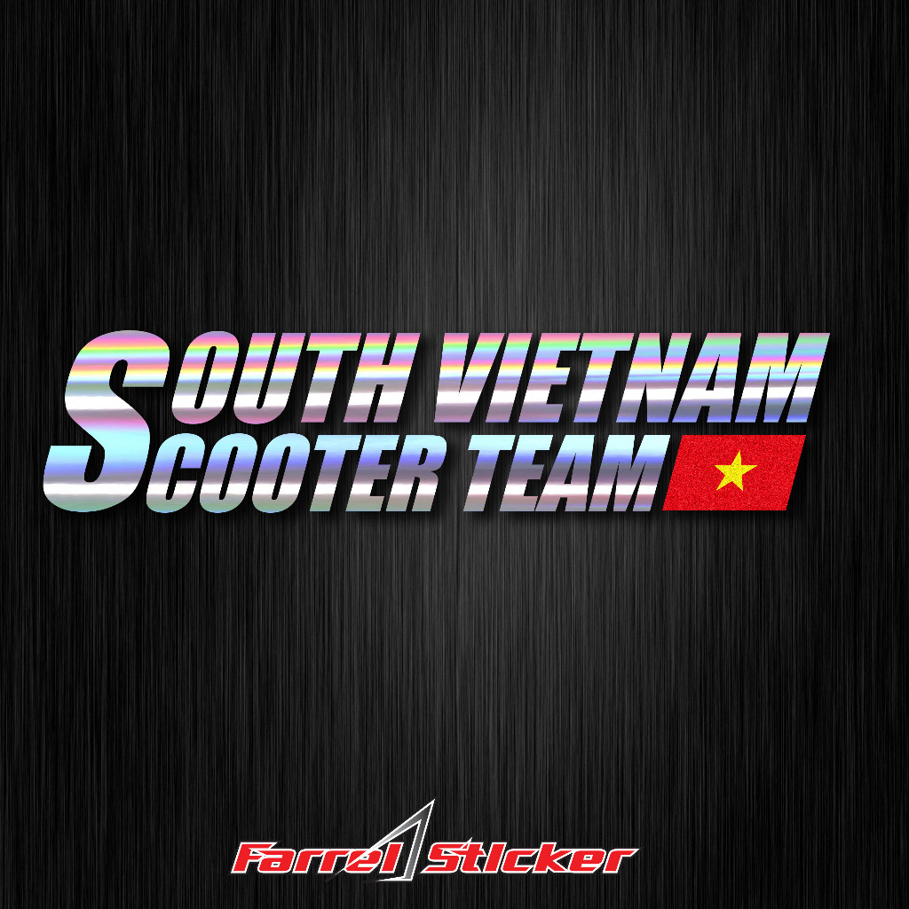 Jual Sticker SOUTH VIETNAM SCOOTER TEAM stiker tim vietnam | Shopee ...