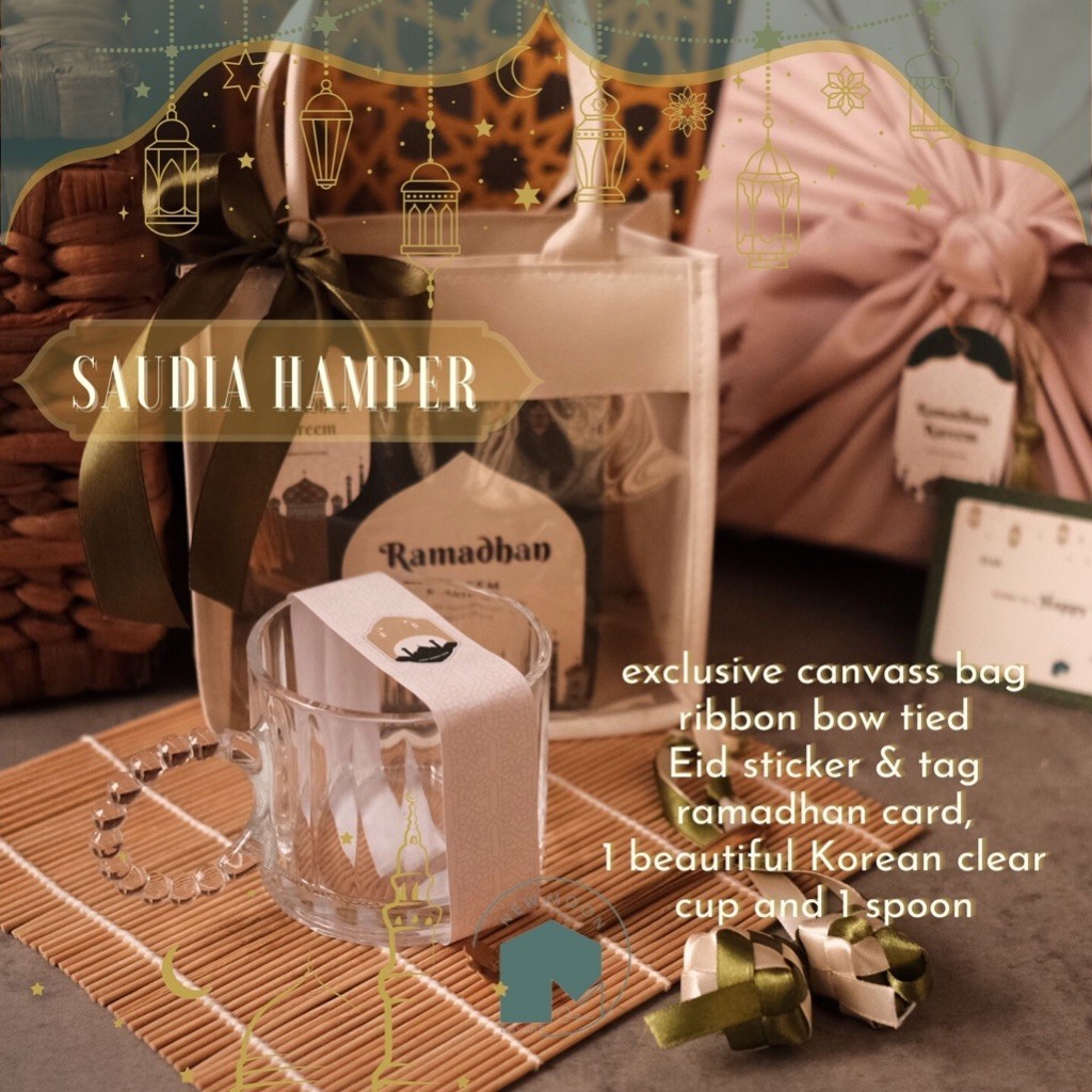 Jual Paket hampers lebaran SAUDIA idul fitri parcel gelas hadiah ...