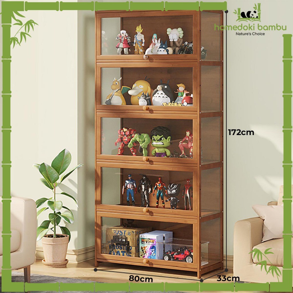 Jual Homedoki Bambu - Lemari Display Akrilik/Lemari Display/Lemari ...