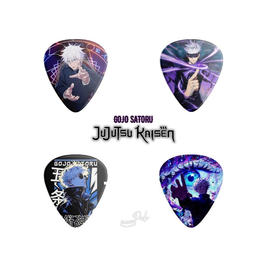 Jual Pick Gitar Custom Jujutsu Kaisen Edisi Gojo Satoru 1 set - PVC ...