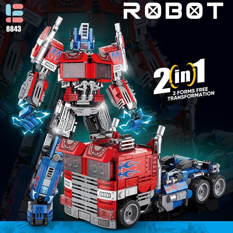 Jual Mainan 2 in 1 Optimus Prime Model Block Building Blocks Hadiah ...