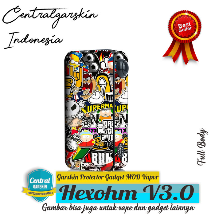 Jual Garskin SKIN MOD VAPE Hexohm V3 Doodle | Shopee Indonesia