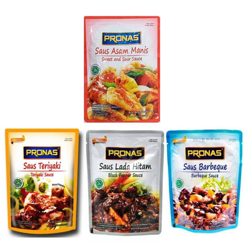Jual Pronas saus lada hitam bbq asam manis teriyaki 175gr | Shopee Indonesia